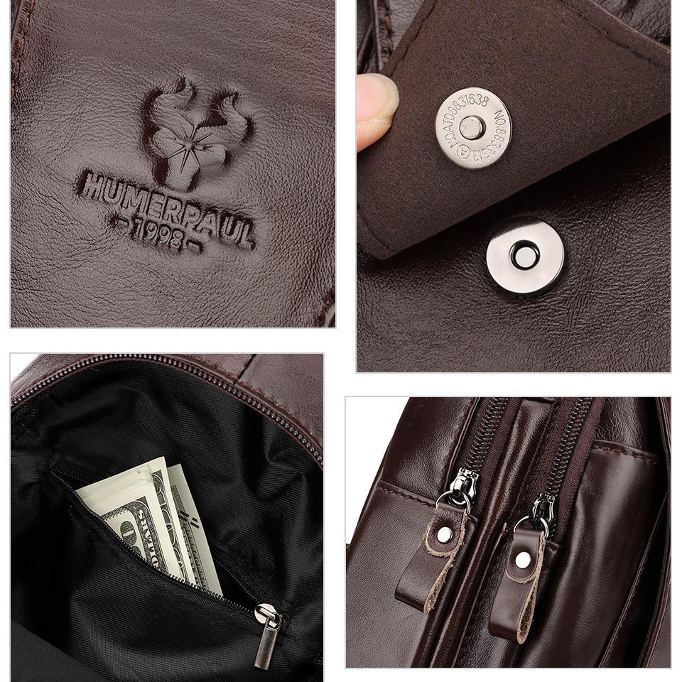 Men's shoulder bag by Humvee Paul - Genuine Leather | Kaky.co.uk