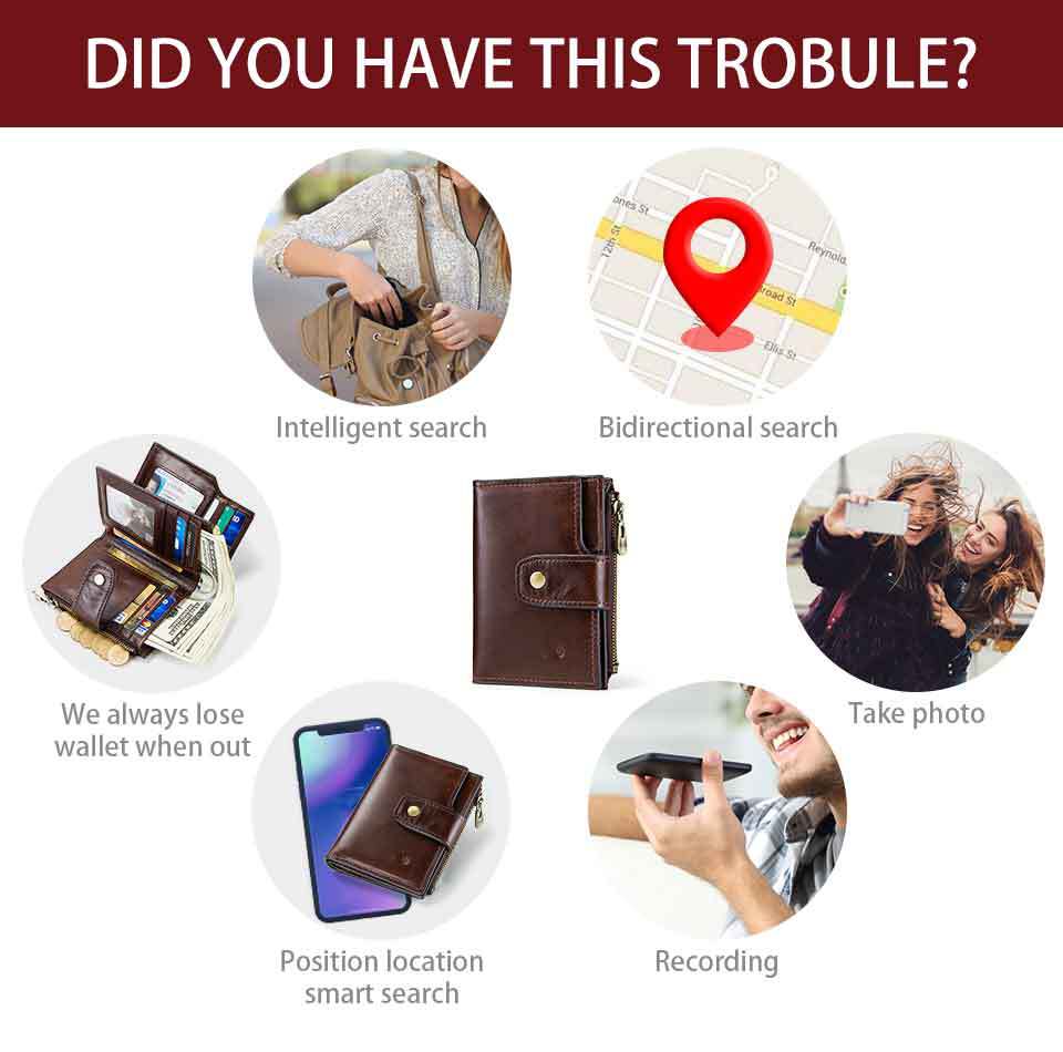 Smart Wallet For Men - Wireless Connection | Kaky.co.uk